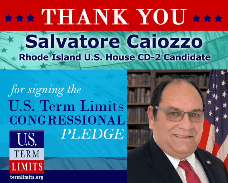 U.S. Term Limits Praises Salvatore Caiozzo for Signing Term Limits ...