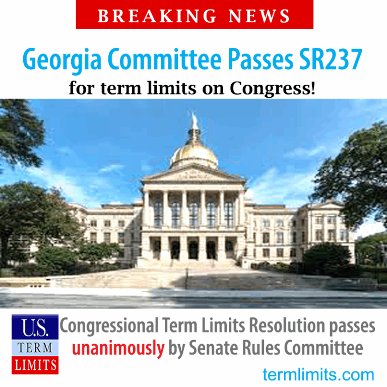 Georgia Senate Committee Unanimously Passes Term Limits on Congress ...