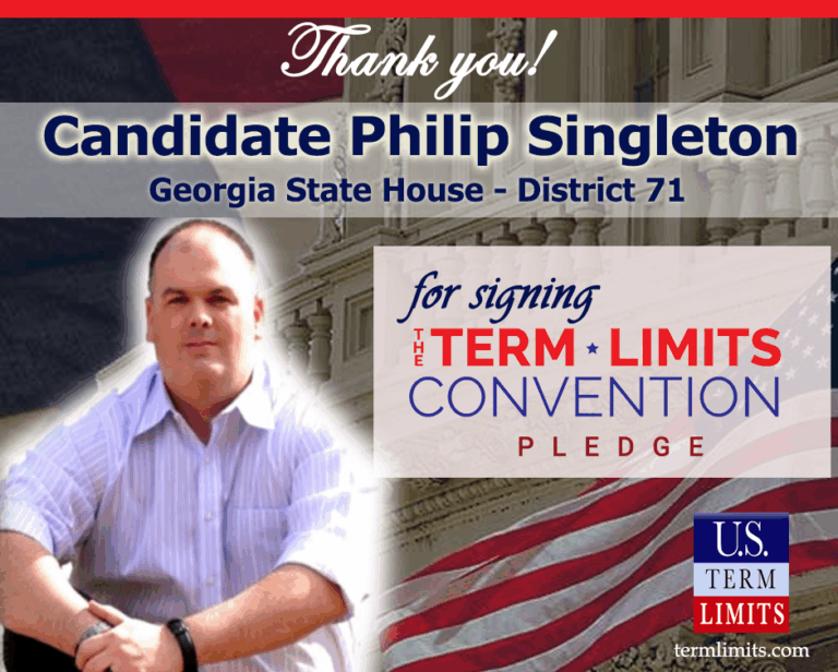 Philip Singleton Pledges to Support Congressional Term Limits - U.S ...