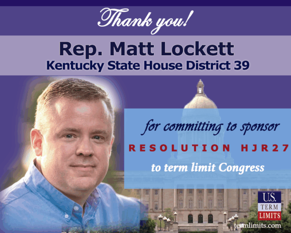 Rep. Matt Lockett introduces resolution to term limit Congress - U.S ...