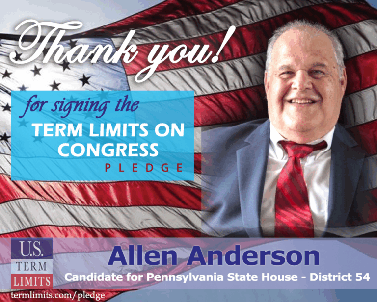 Allen Anderson Pledges to Support Congressional Term Limits - U.S. Term ...