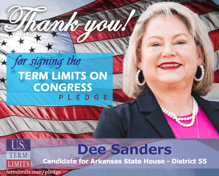 Dee Sanders Pledges to Support Congressional Term Limits - U.S. Term Limits