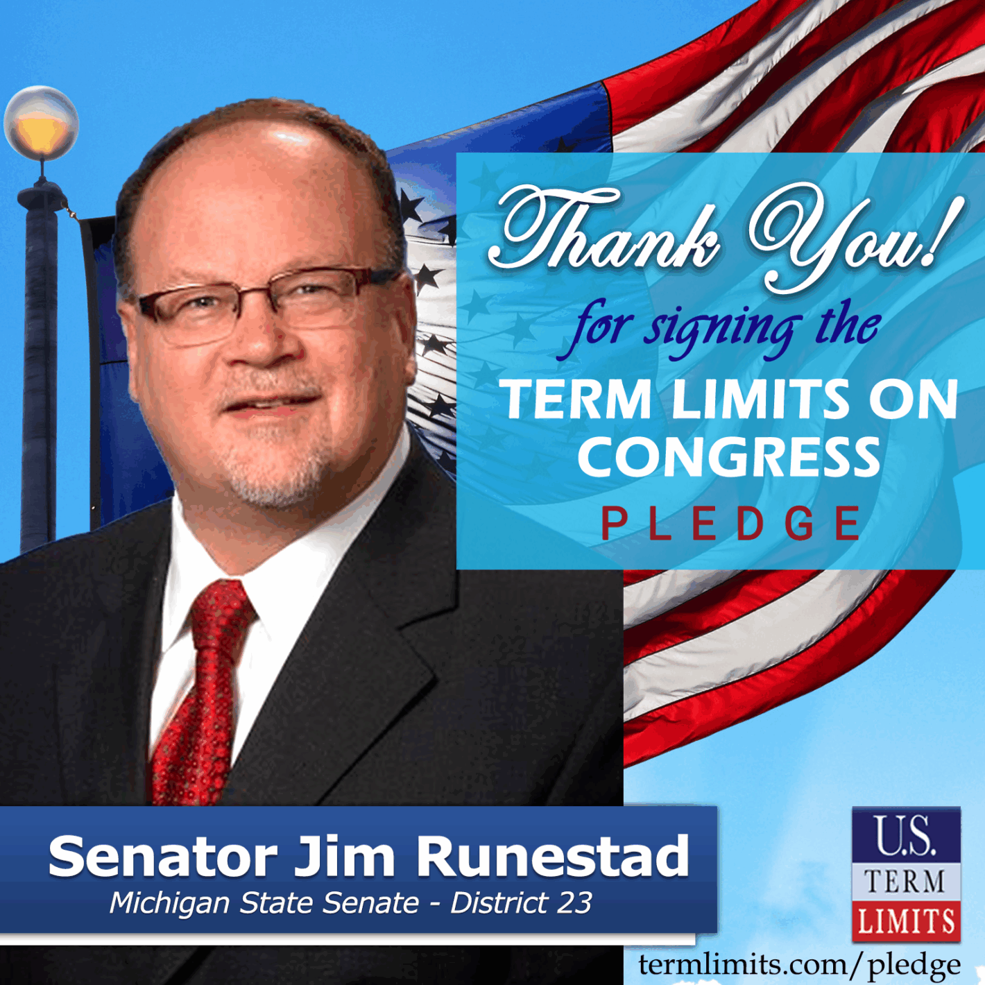 Senator Jim Runestad Pledges to Support Congressional Term Limits - U.S ...