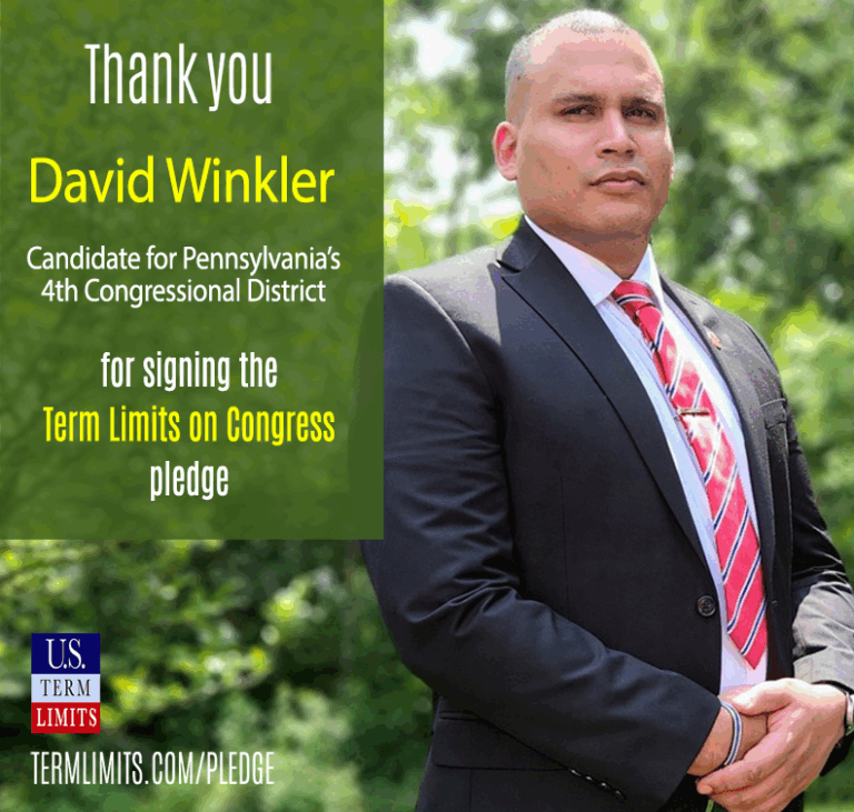 David Winkler Pledges to Support Term Limits on Congress - U.S. Term Limits
