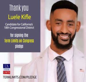 Luele Kifle Pledges to Support Term Limits on Congress - U.S. Term Limits
