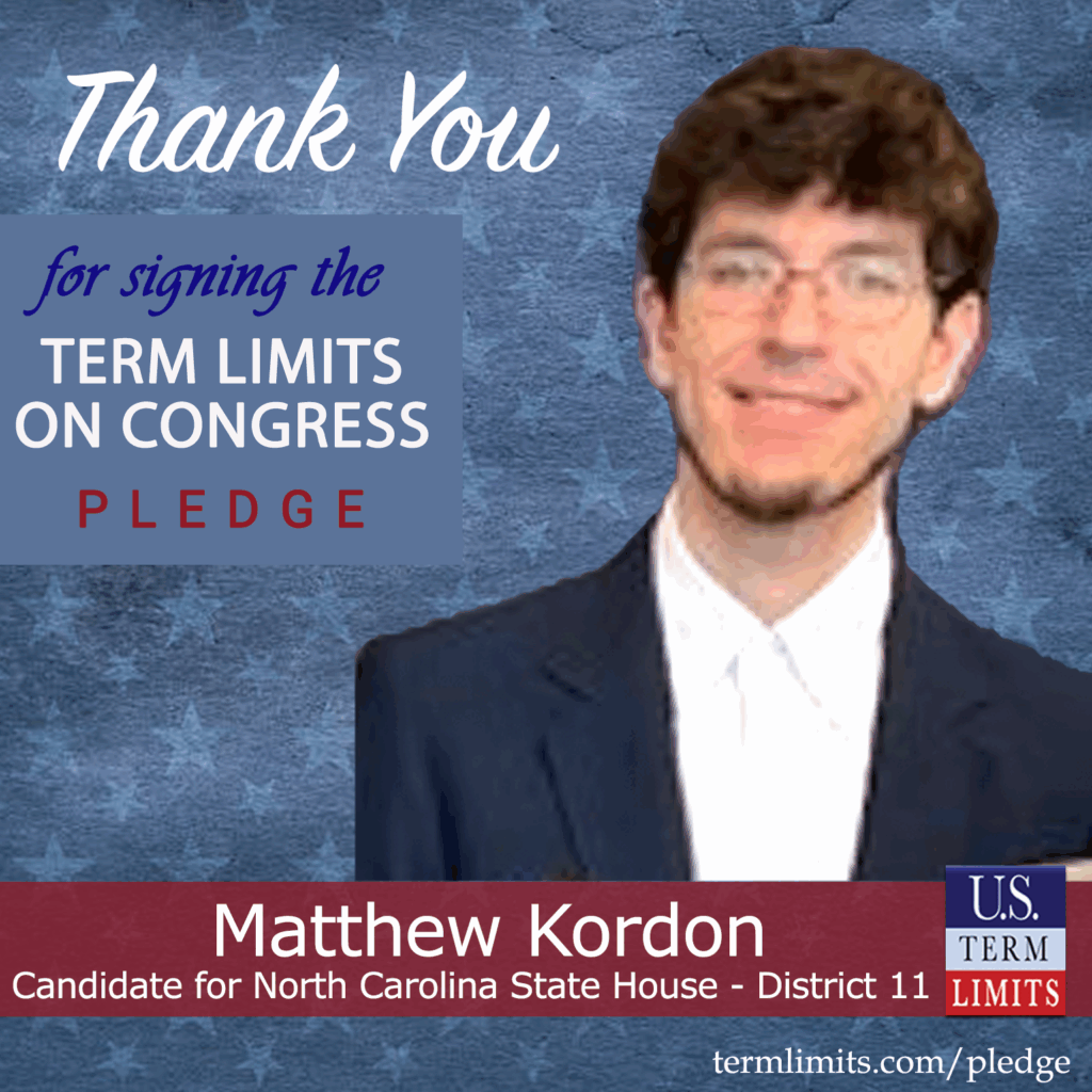 Matthew Kordon Pledges to Support Congressional Term Limits - U.S. Term ...