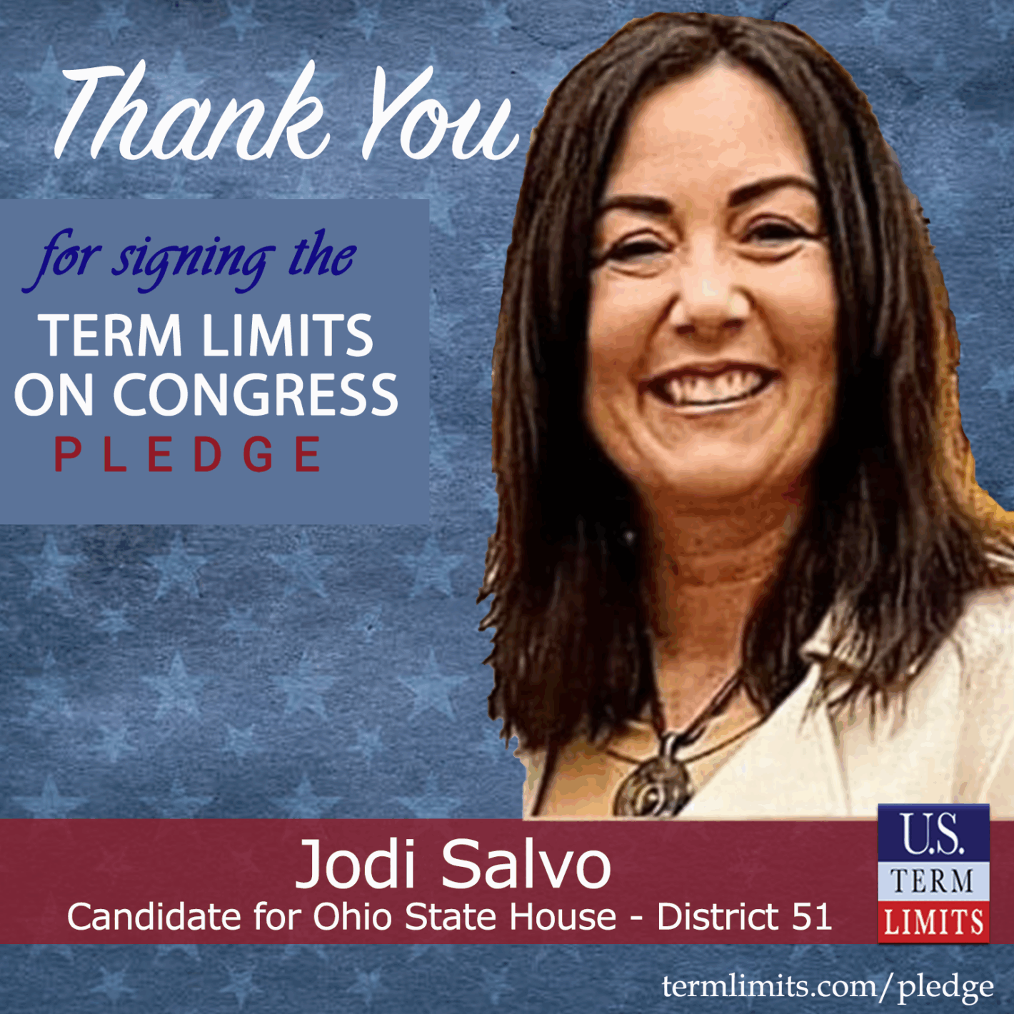 Jodi Salvo Pledges to Support Congressional Term Limits - U.S. Term Limits
