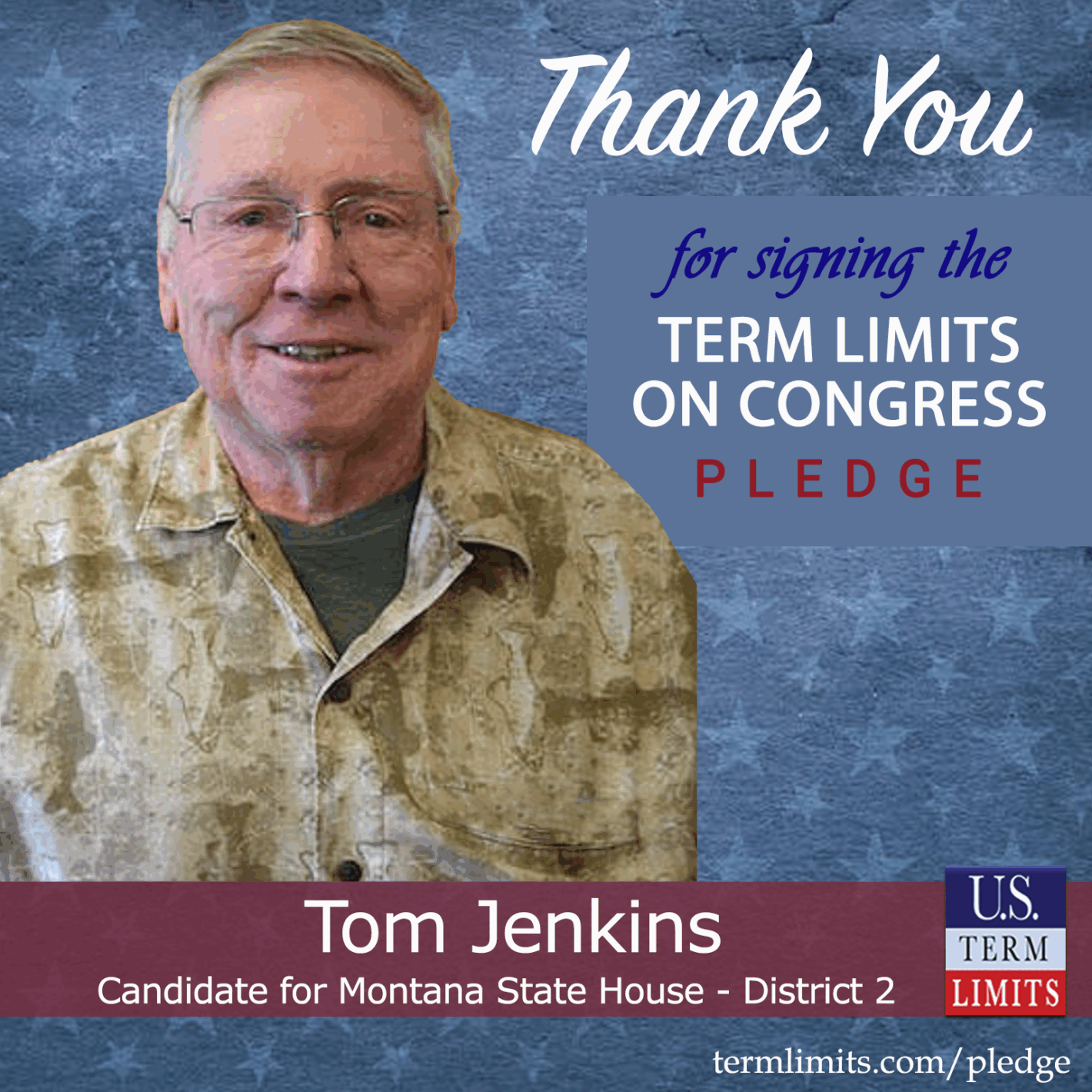 Tom Jenkins Pledges to Support Congressional Term Limits - U.S. Term Limits