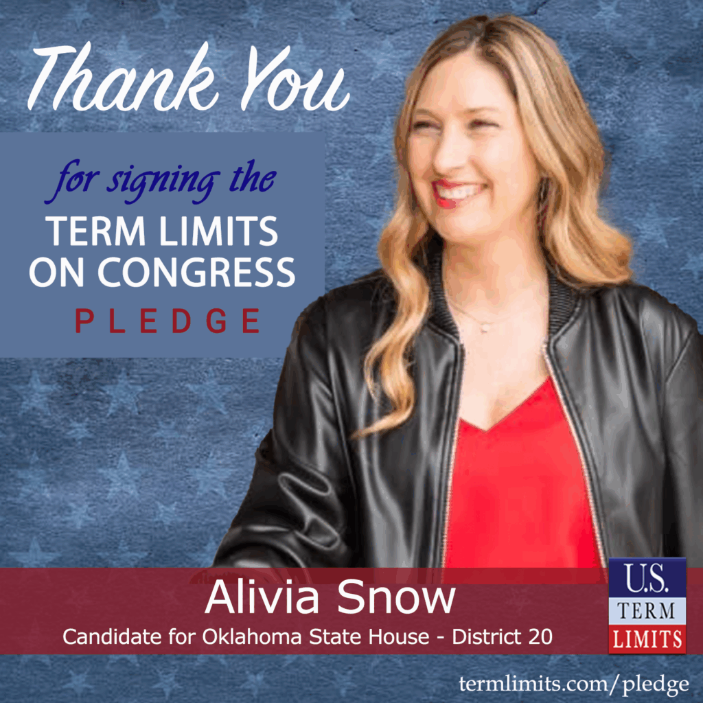 Alivia Snow Pledges to Support Congressional Term Limits - U.S. Term Limits